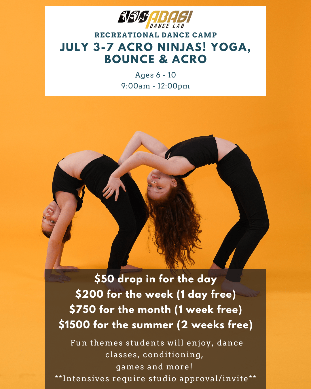 Schedule - ABASI Dance Lab