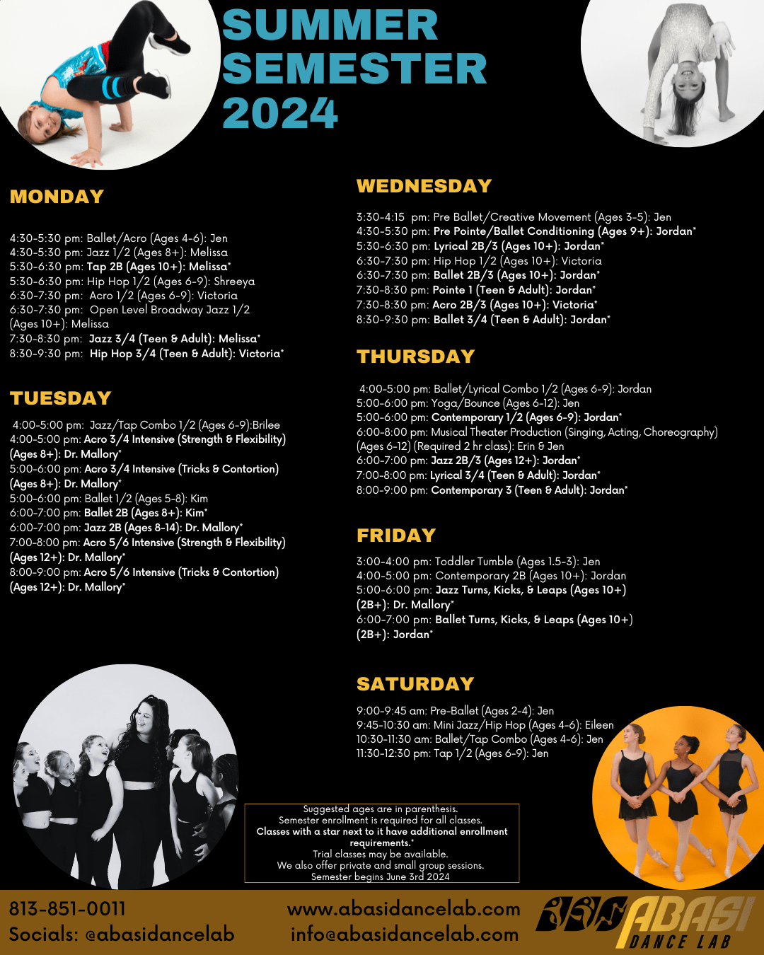 Schedule - ABASI Dance Lab